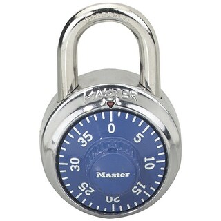 Master Lock 1506D Combination Padlock With Blue Dial, 1-1/2" - Bed Bath & Beyond - 20172292